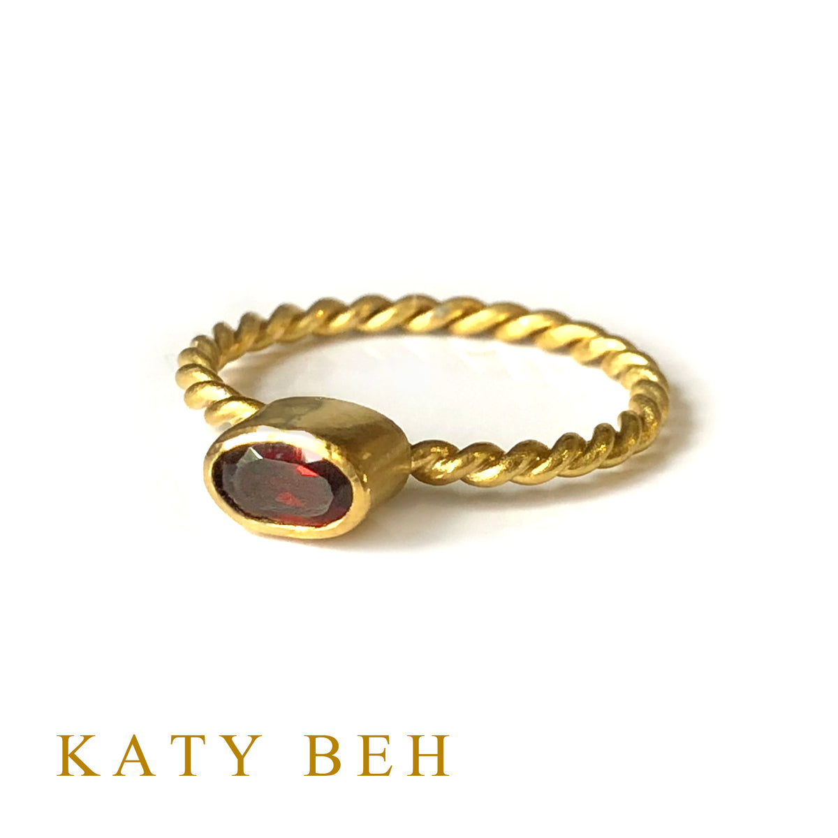 Angie Red Garnet Ring | Katy Beh Jewelry