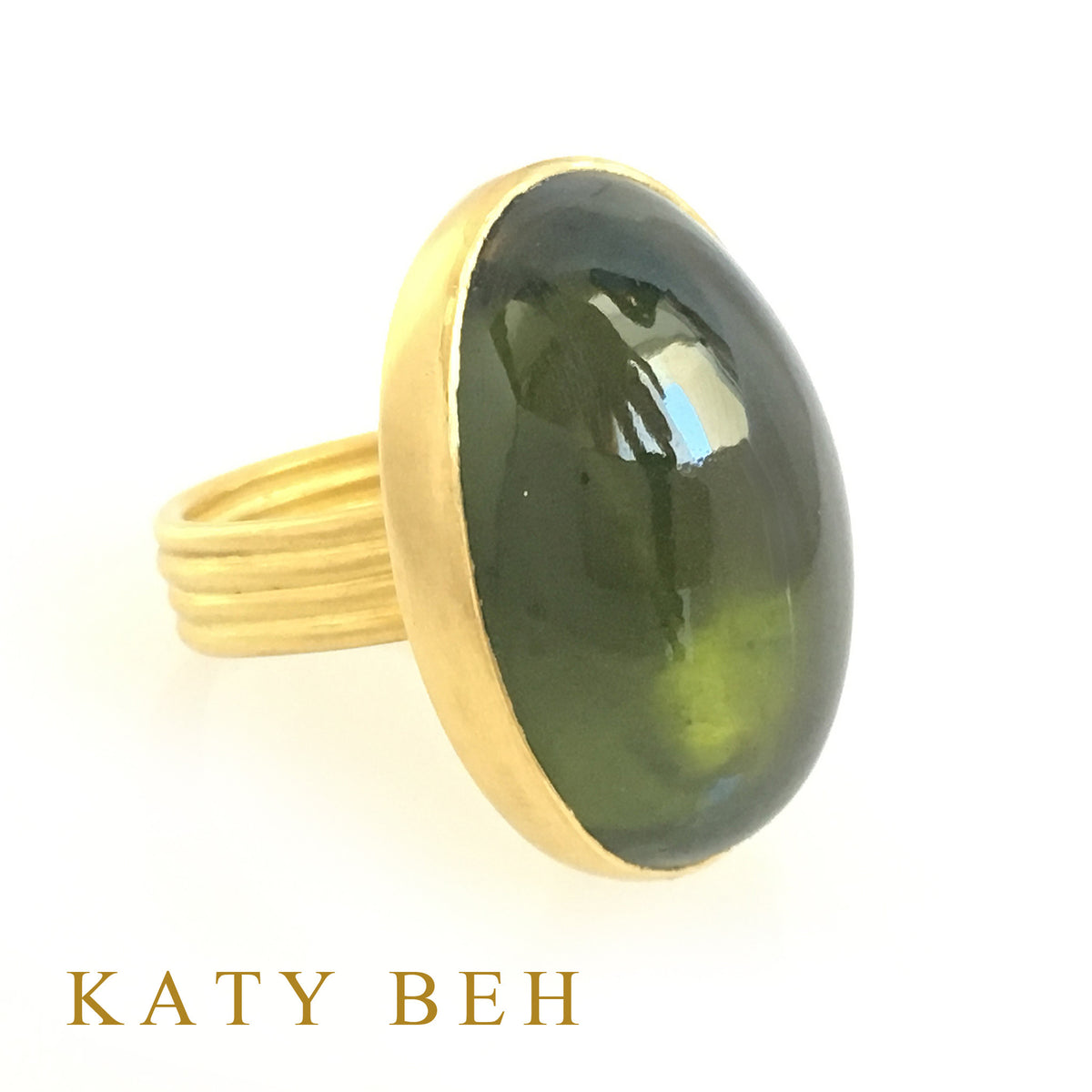 Viv Vesuvianite Ring | Katy Beh Jewelry