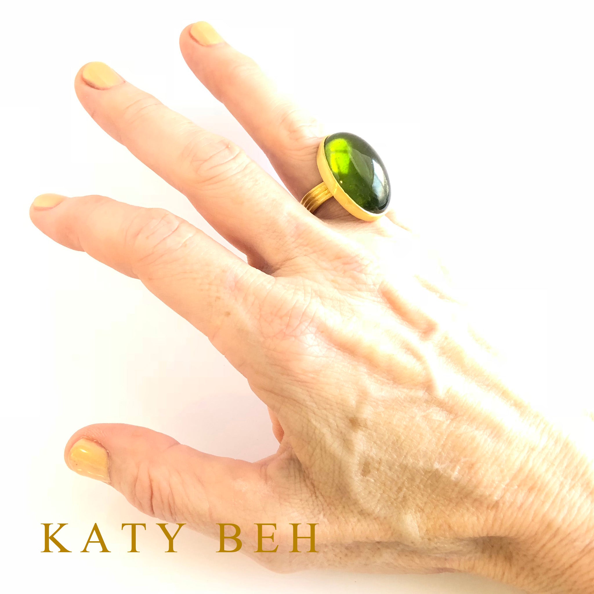 Viv Vesuvianite Ring | Katy Beh Jewelry